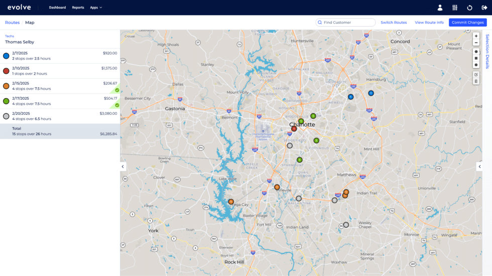Field Service Route Optimization | Evolve